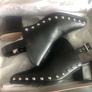 Shoes | Backless Studded Boots | Poshmark